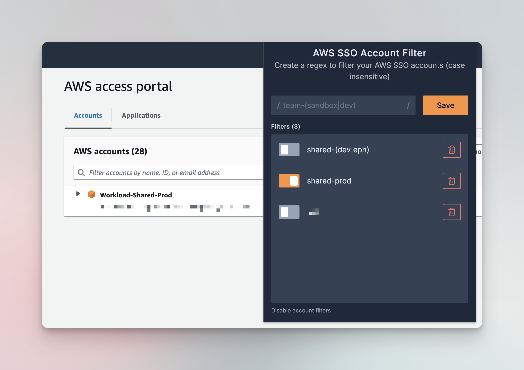 AWS SSO Account Filter – Get this Extension for 🦊 Firefox (en-US) AWS SSO Account Filter – Get this Extension for 🦊 Firefox (en-US)